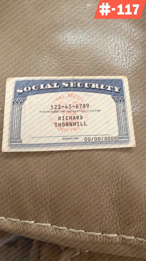 SSN Card Template - DOCUMENT PSD