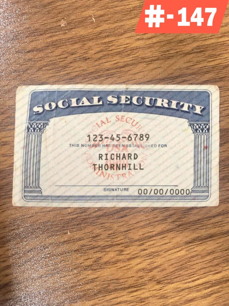 Pennsylvania social security card - DOCUMENT PSD