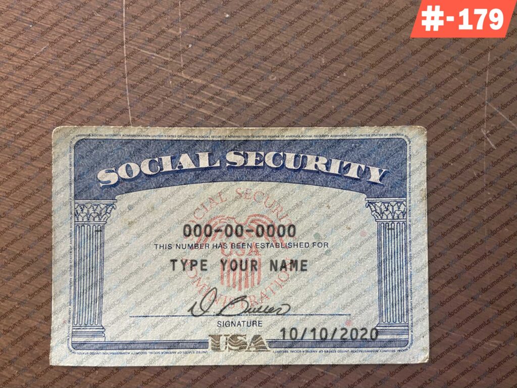 Ohio social security template - DOCUMENT PSD