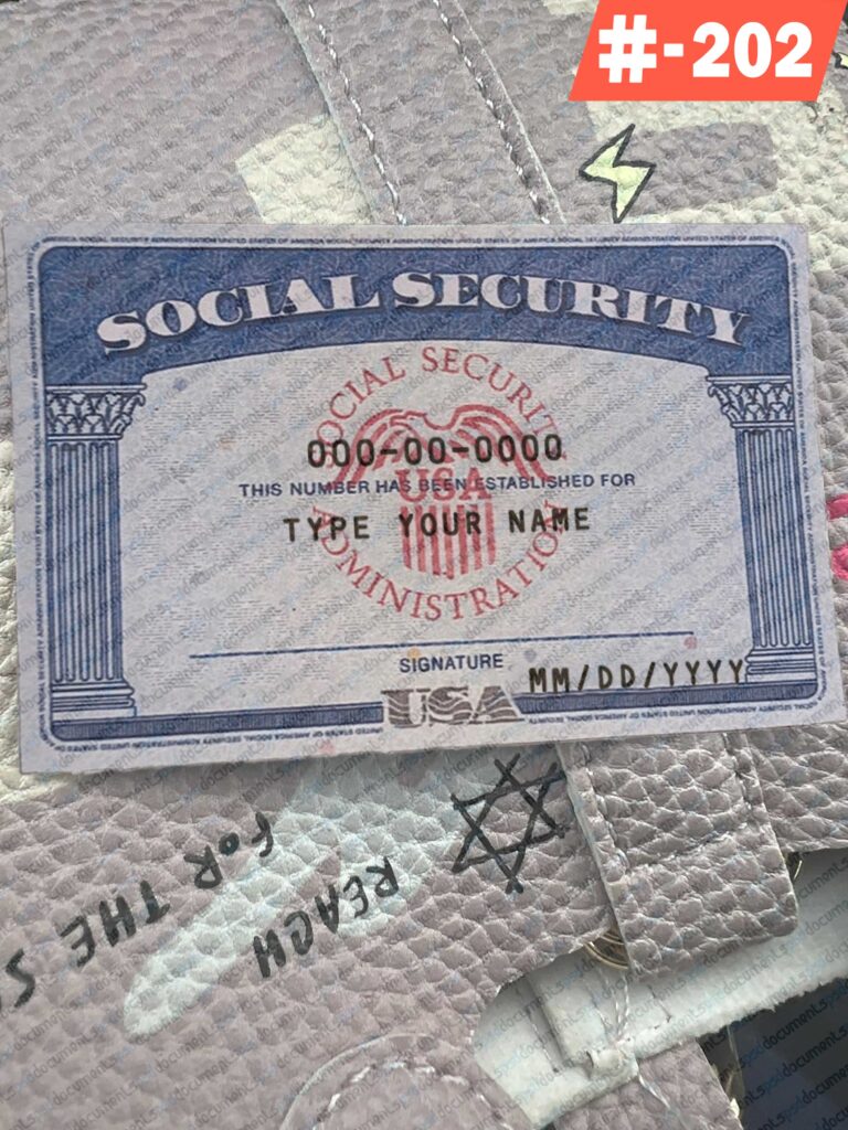Virginia social security card psd - DOCUMENT PSD