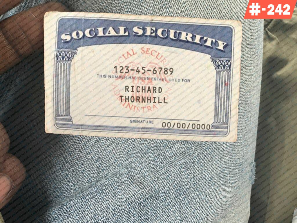 Download Editable SSN Card Template PSD - DOCUMENT PSD