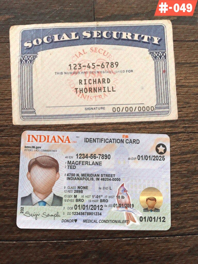 Social Security Card and ID Card - DOCUMENT PSD